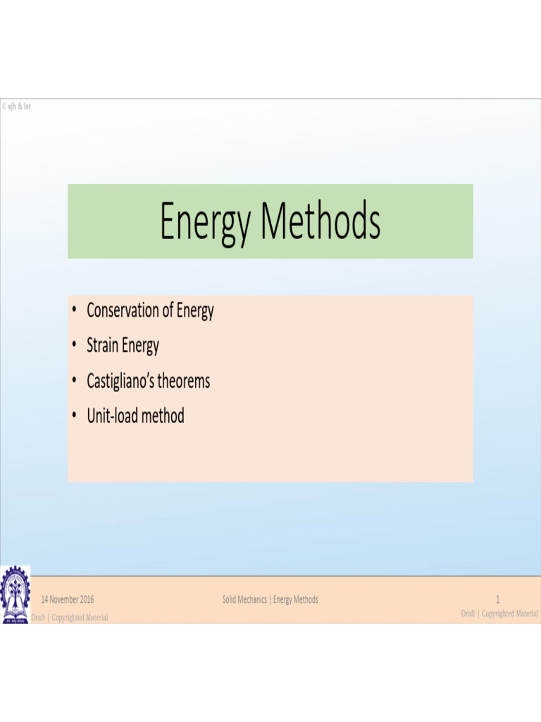 Energy Methods | PDF