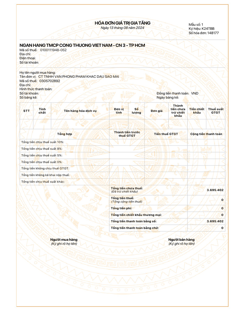 247 13082024 Nganhangtmcpcongthuongvietnam-Cn3-Tphcm 0100111948-052 148177 K24TBB 1 | PDF