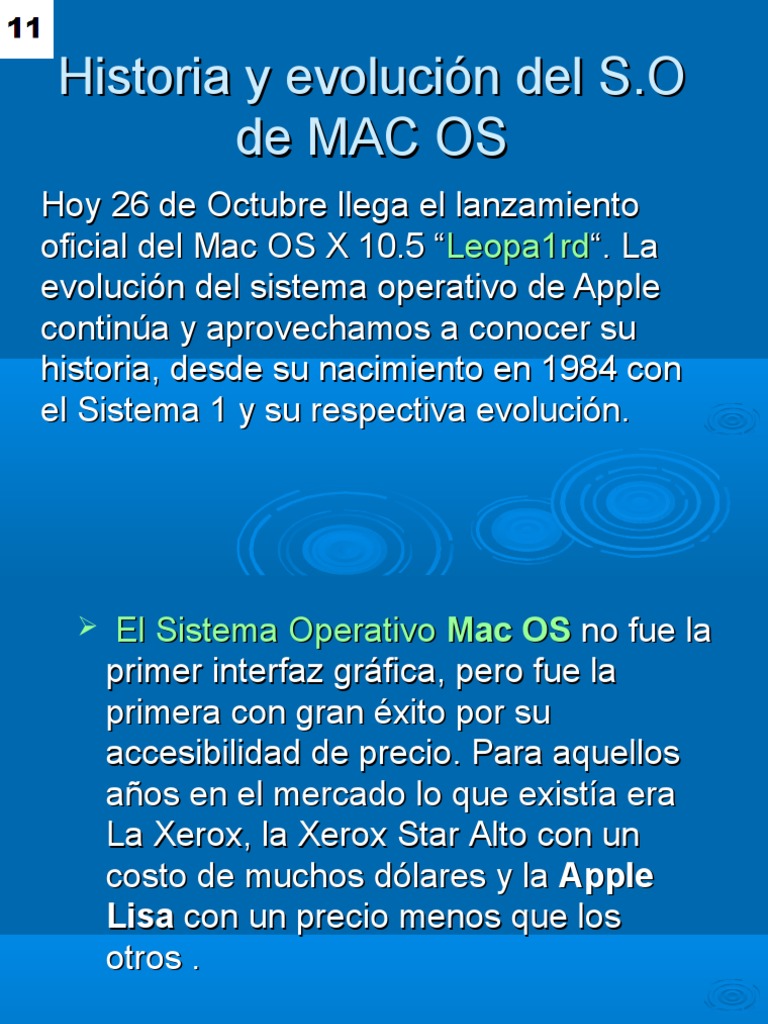 HItoria y Evolucion de MAC OS | PDF | Buscador (software) | Mac OS