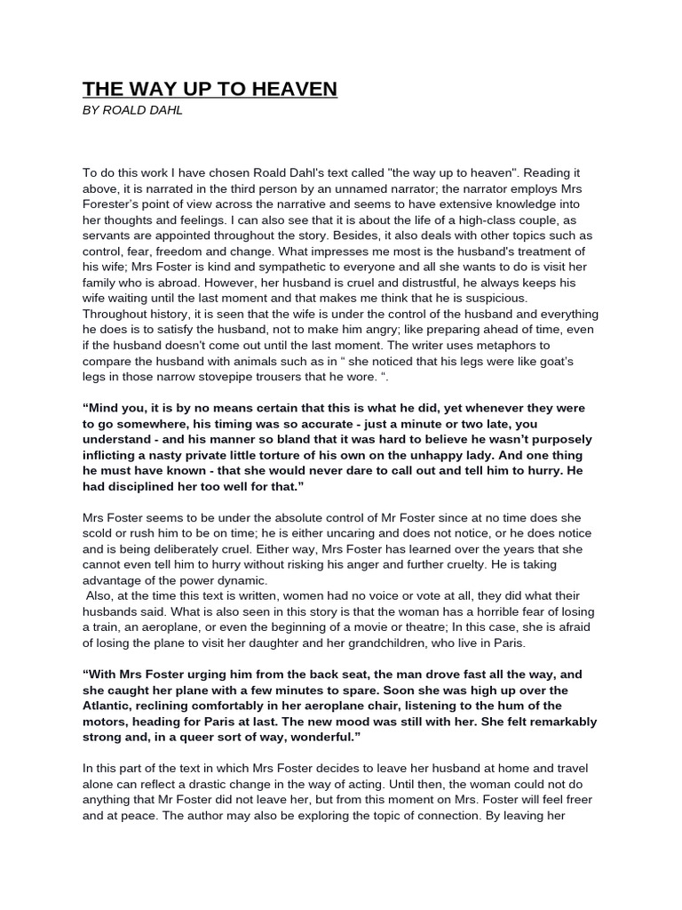 THE WAY UP TO HEAVEN | PDF