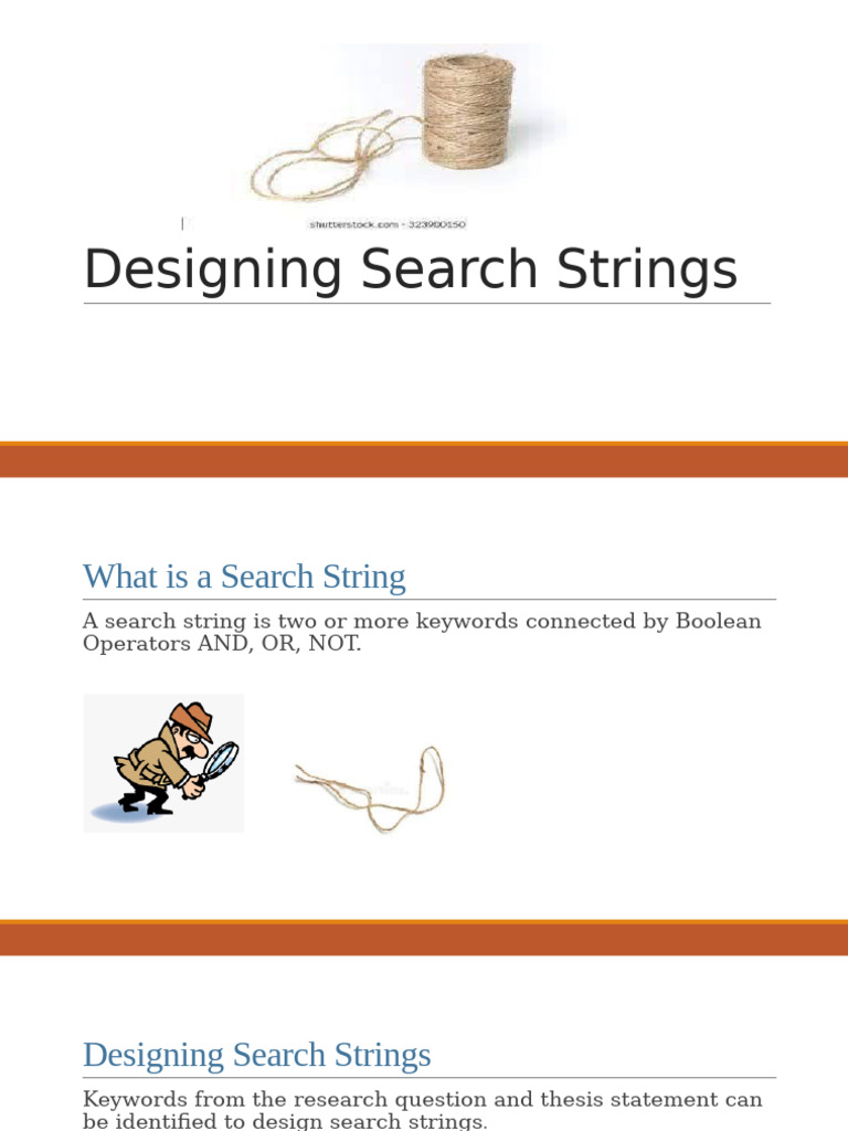 Designing Search Strings | PDF