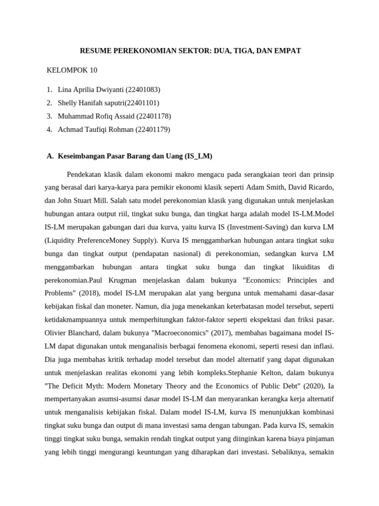 Resume 6 Mei Kel.10. | PDF