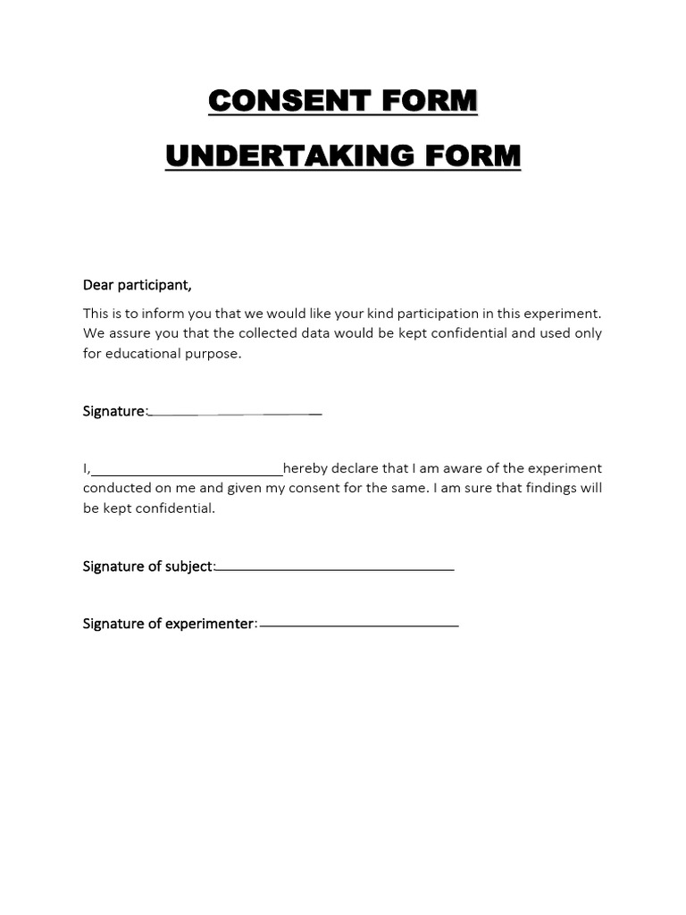 Consent Form-1 | PDF