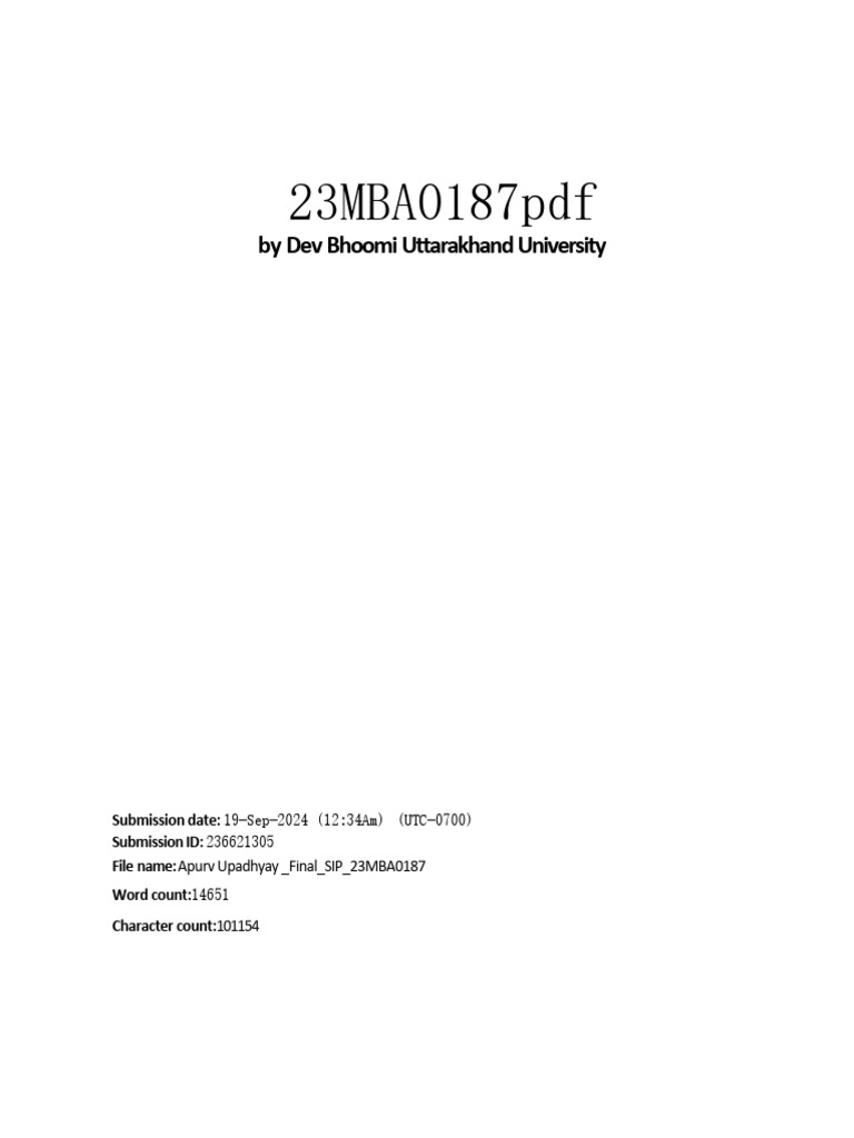 Apurv Upadhayay27 Final Report2 | PDF | Pricing | Digital Marketing