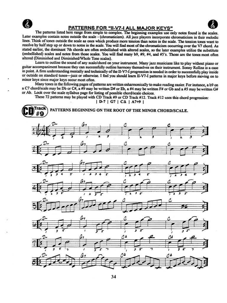 Jamey Aebersold - II-V7-I (Frases) | PDF