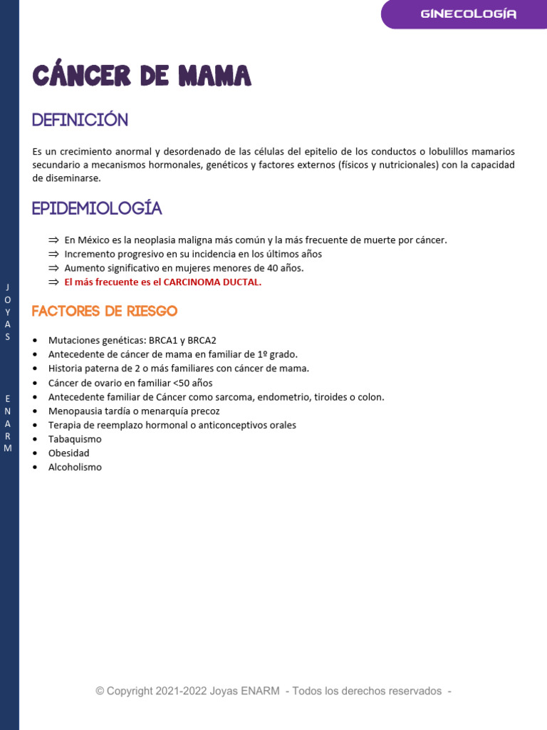 Cáncer de Mama | PDF