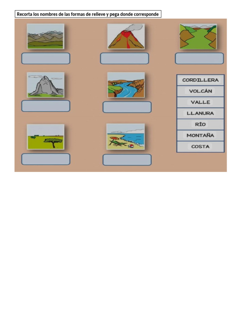 formas del relieve | PDF