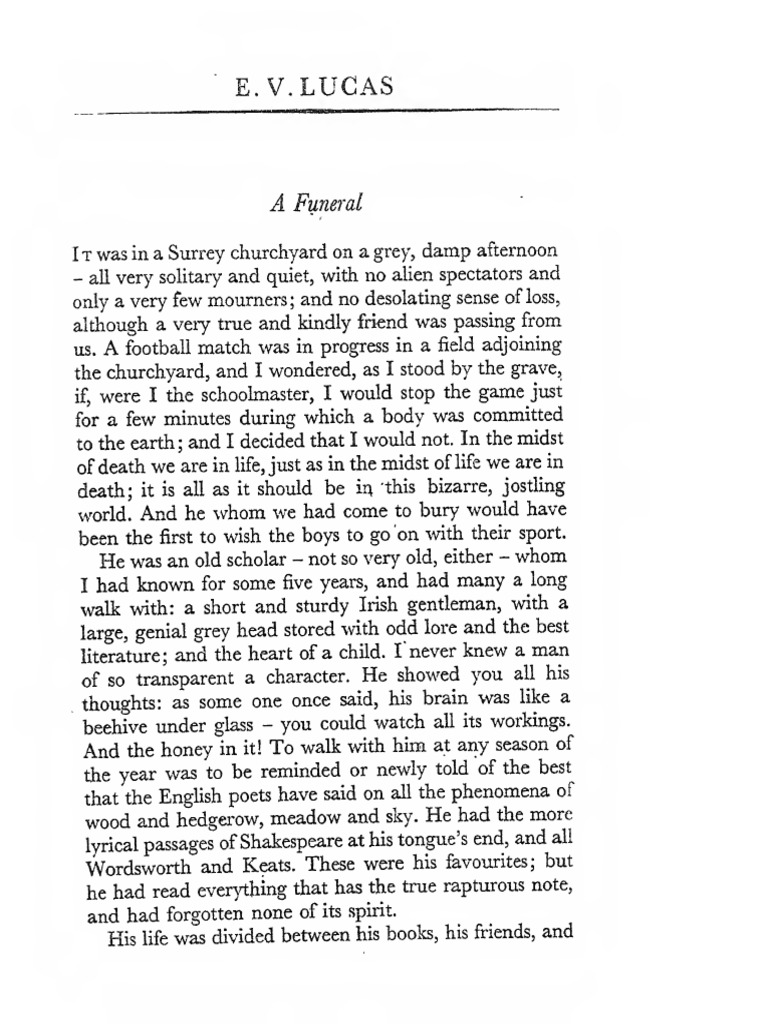 A Funeral | PDF