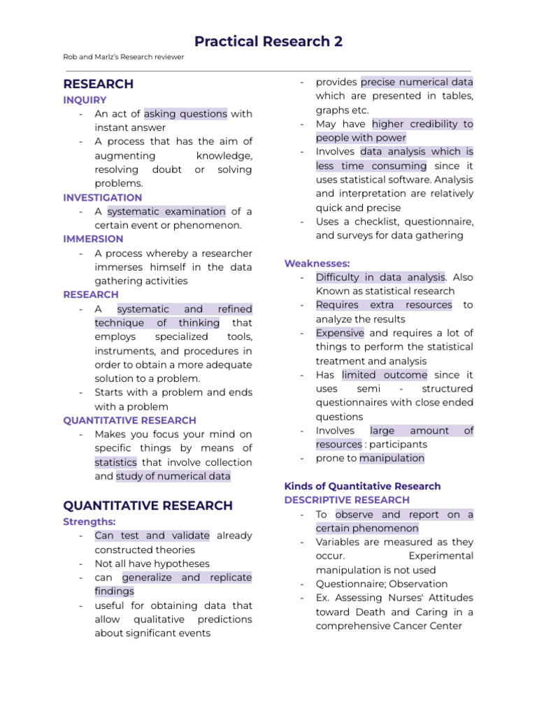 Practical-Research-2 | PDF