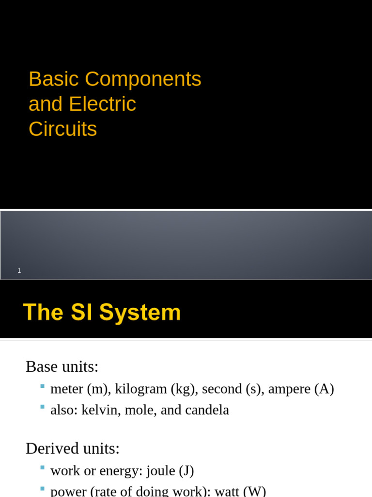 Lecture 1 Basic Electrical 2 | PDF