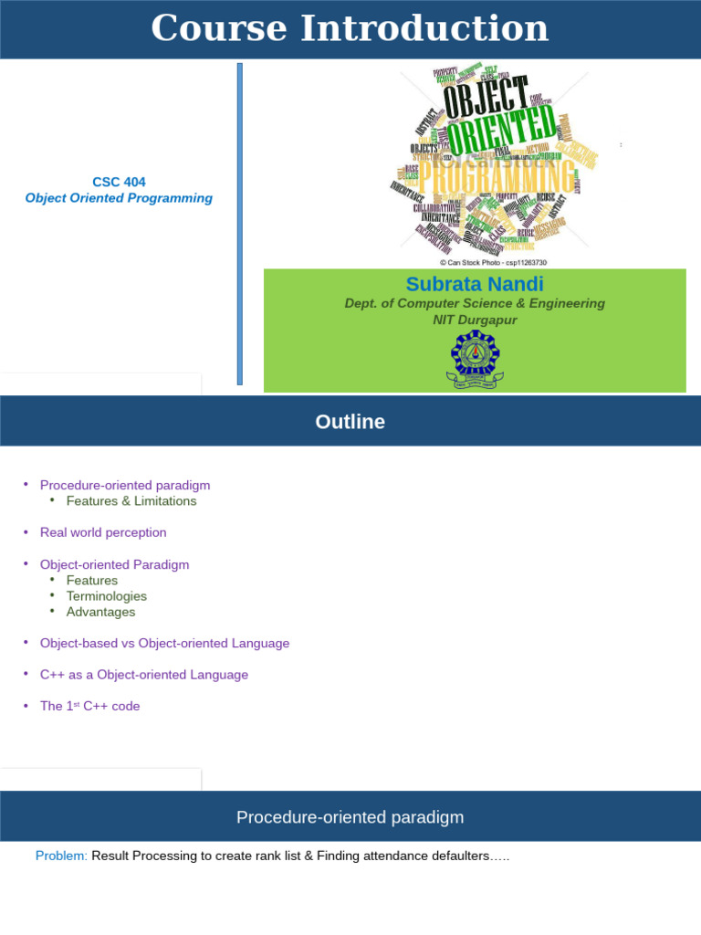 Lect 1 2 3 Course Introduction Full | PDF