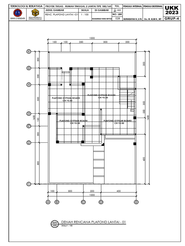 21-Tim B Muhammad Fathir-22.Renc - Plafon Lt-1 | PDF