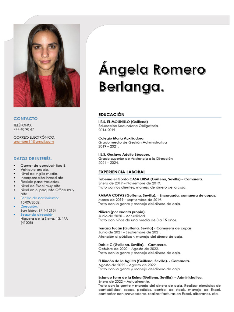 Angela Romero CV | PDF