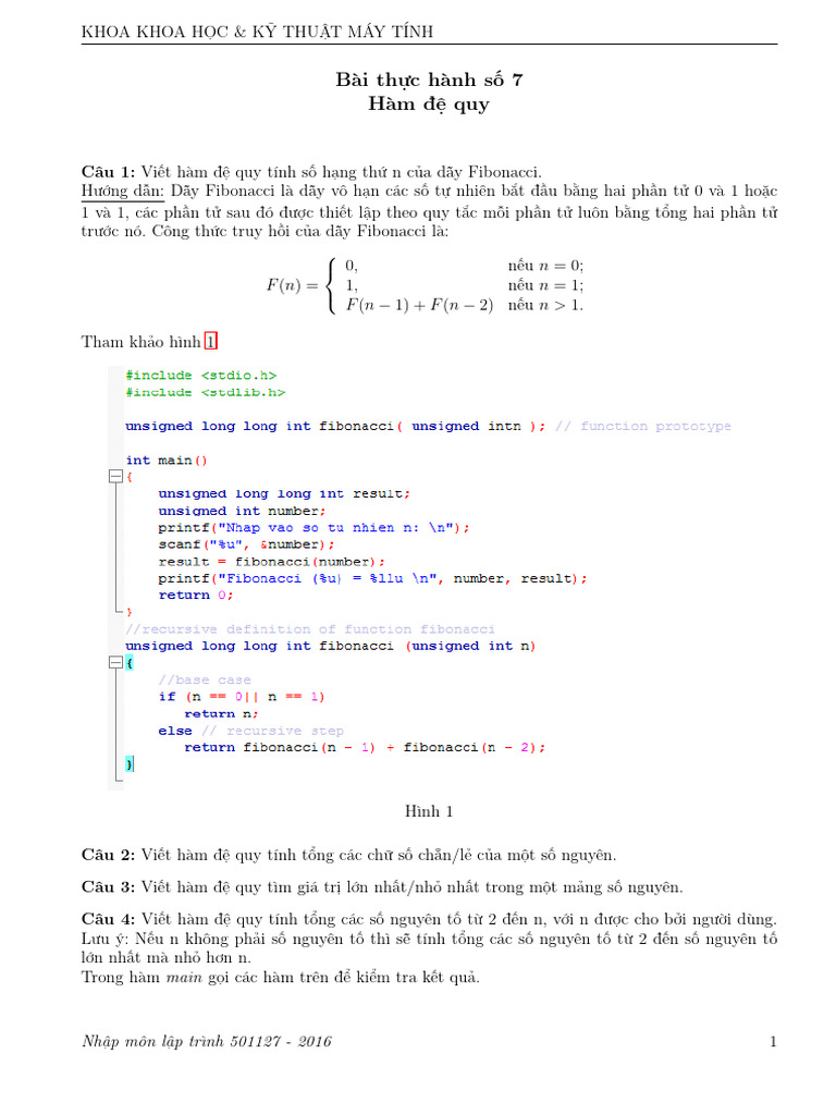 Nhap Mon Lap Trinh Tran Giang Son Lab7 (Cuuduongthancong - Com) | PDF