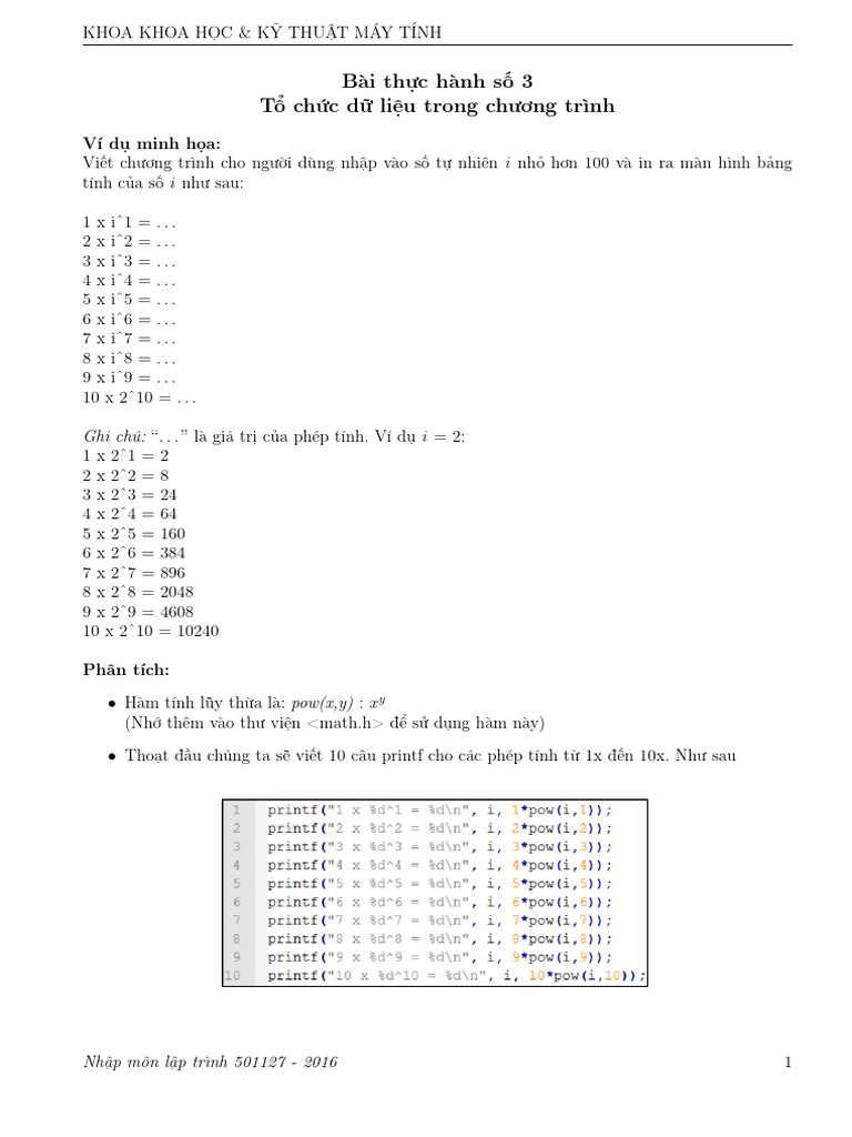 Nhap Mon Lap Trinh Tran Giang Son Lab3 (Cuuduongthancong - Com) | PDF