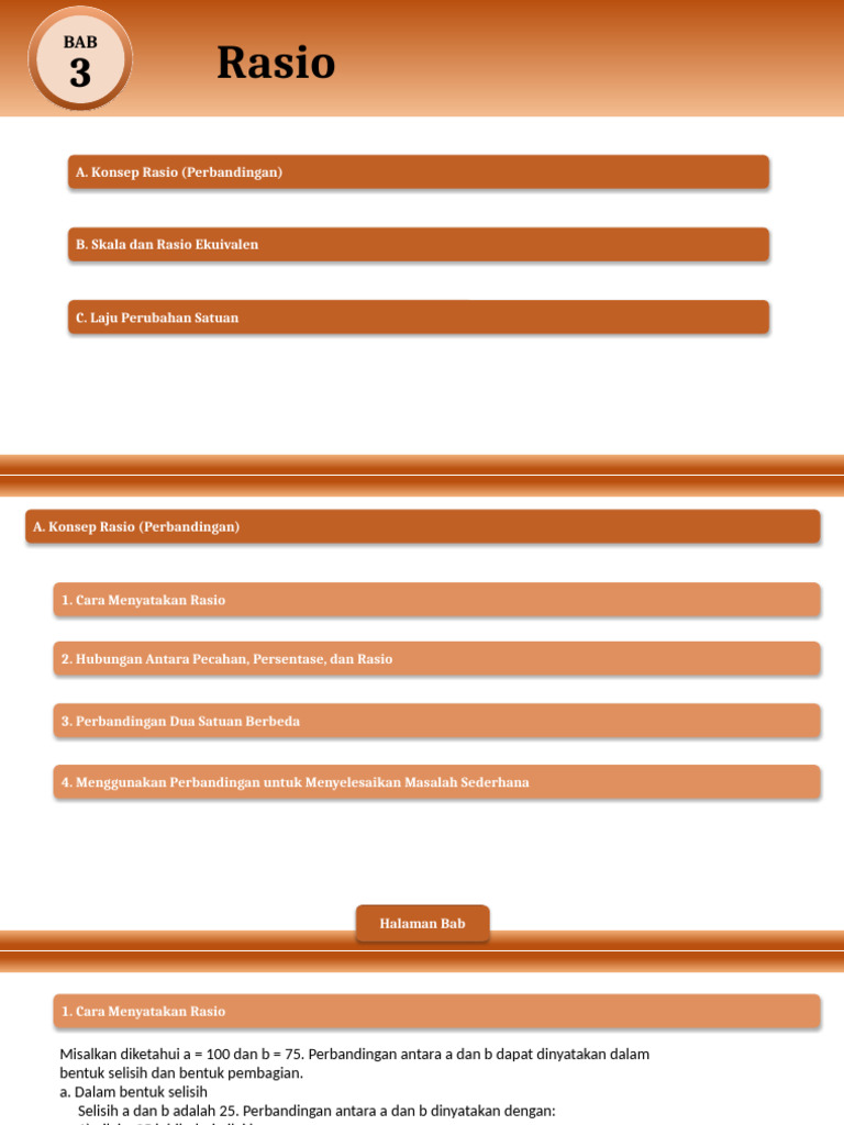 Rasio: A. Konsep Rasio (Perbandingan) | PDF