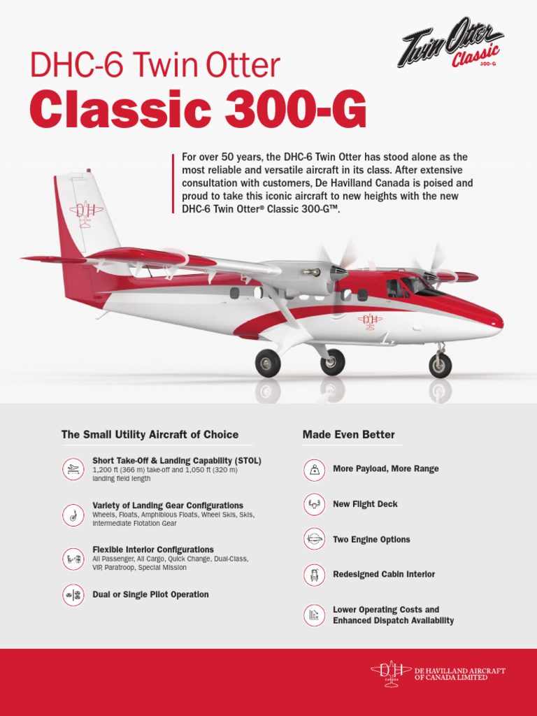 DHC 6 Twin Otter Classic 300 G v1 | PDF