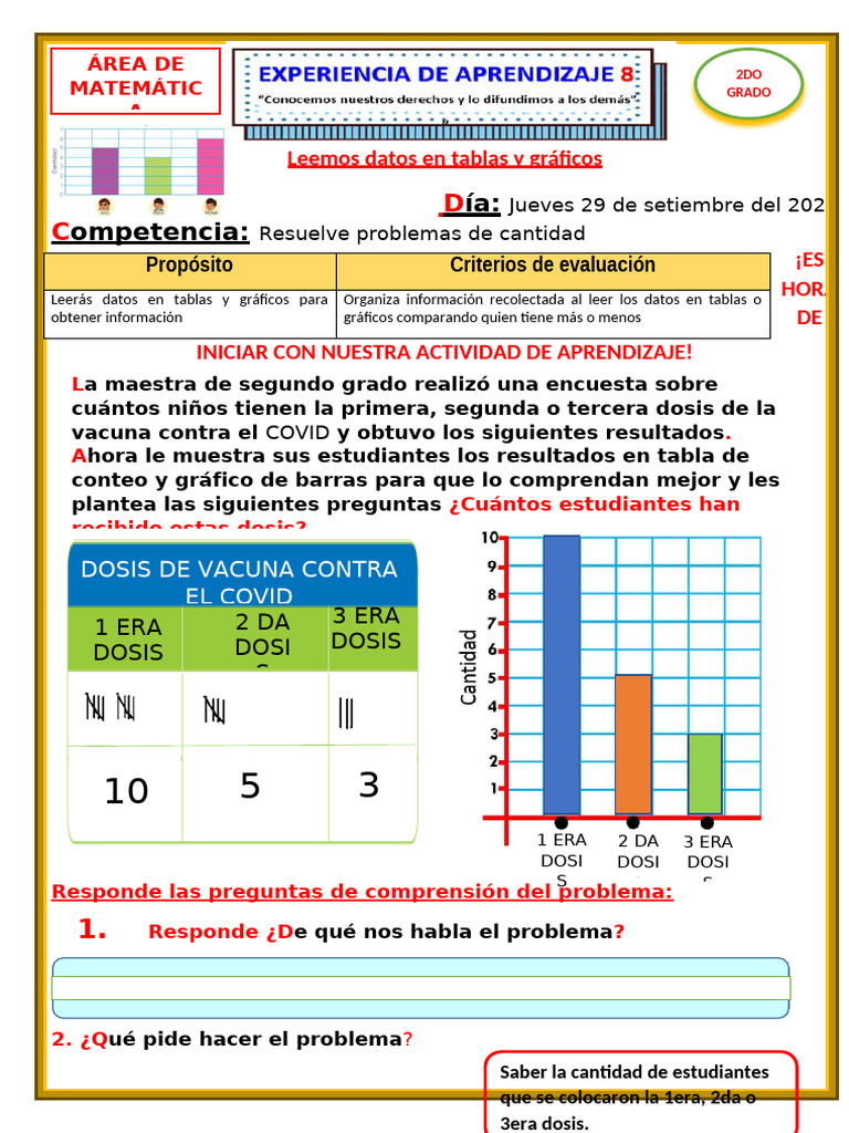 FICHA MAT - JUEVES 06 DE OCTUBRE DEL 2022- 2DO | PDF