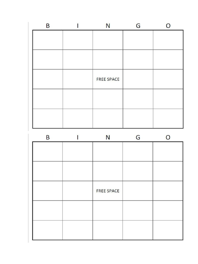 Bingo Blank | PDF