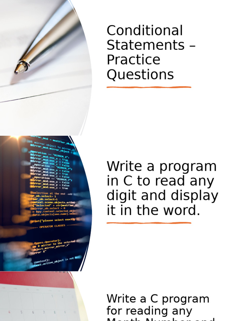 Conditional Statements - Practice Questions | PDF