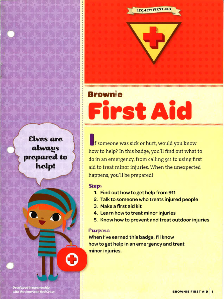 Brownie First Aid Badge Requirements | PDF