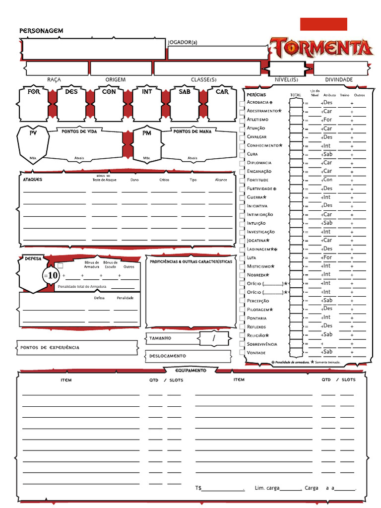 Ficha Dexter T20 | PDF