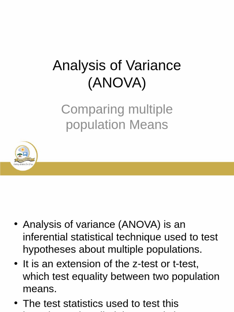 ANOVA | PDF