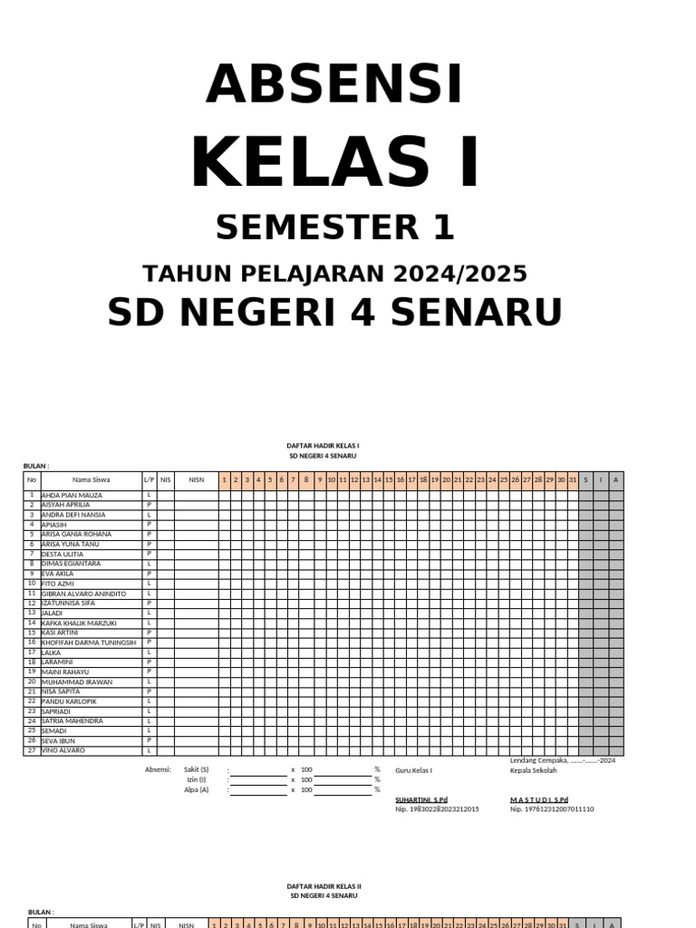 Absen Siswa | PDF