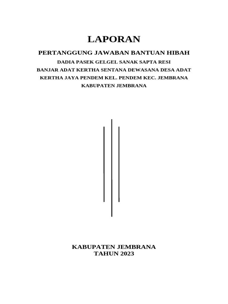 Format LPJ 2023 Hibah-1 | PDF