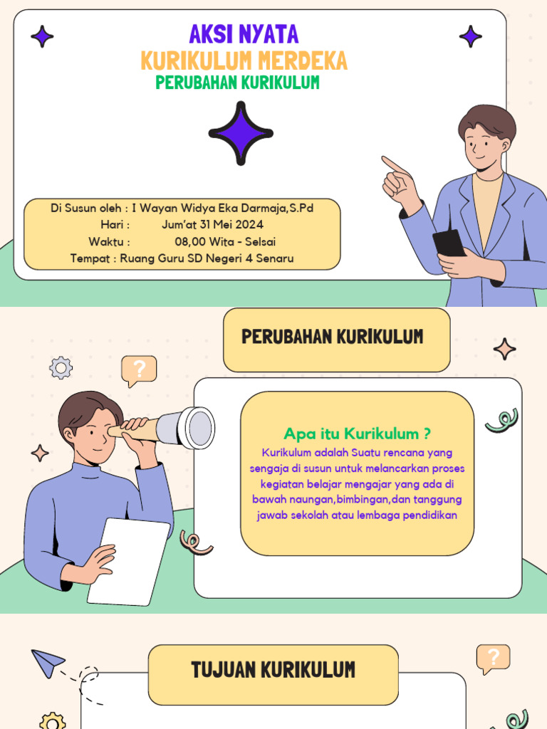 Aksi Nyata Kurikulum Merdeka I Wayan Widya Eka Darmaja, S.PD | PDF