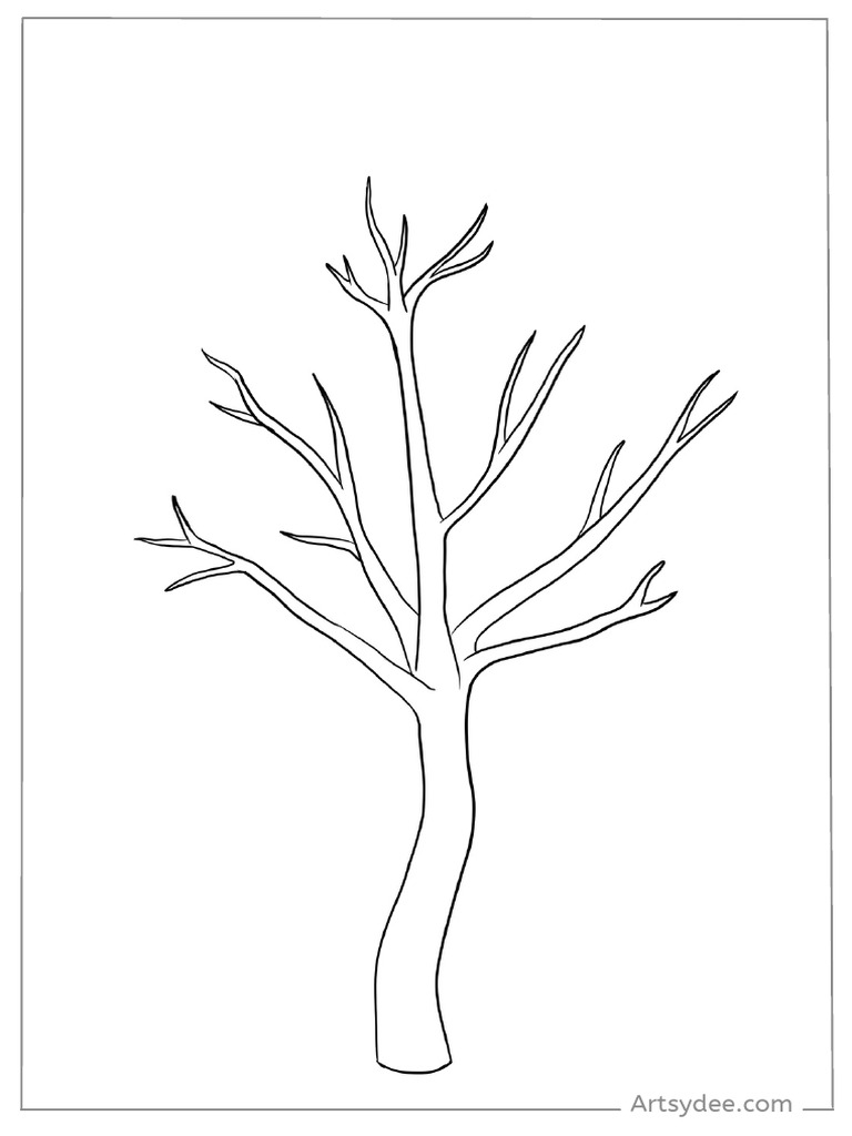 Tree Template Without Leaves | PDF