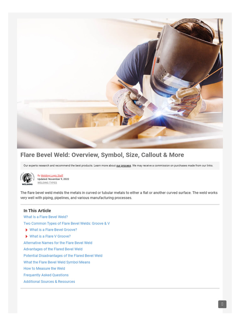 Flare Bevel Weld - Overview, Symbol, Size, Callout & More - Welding ...