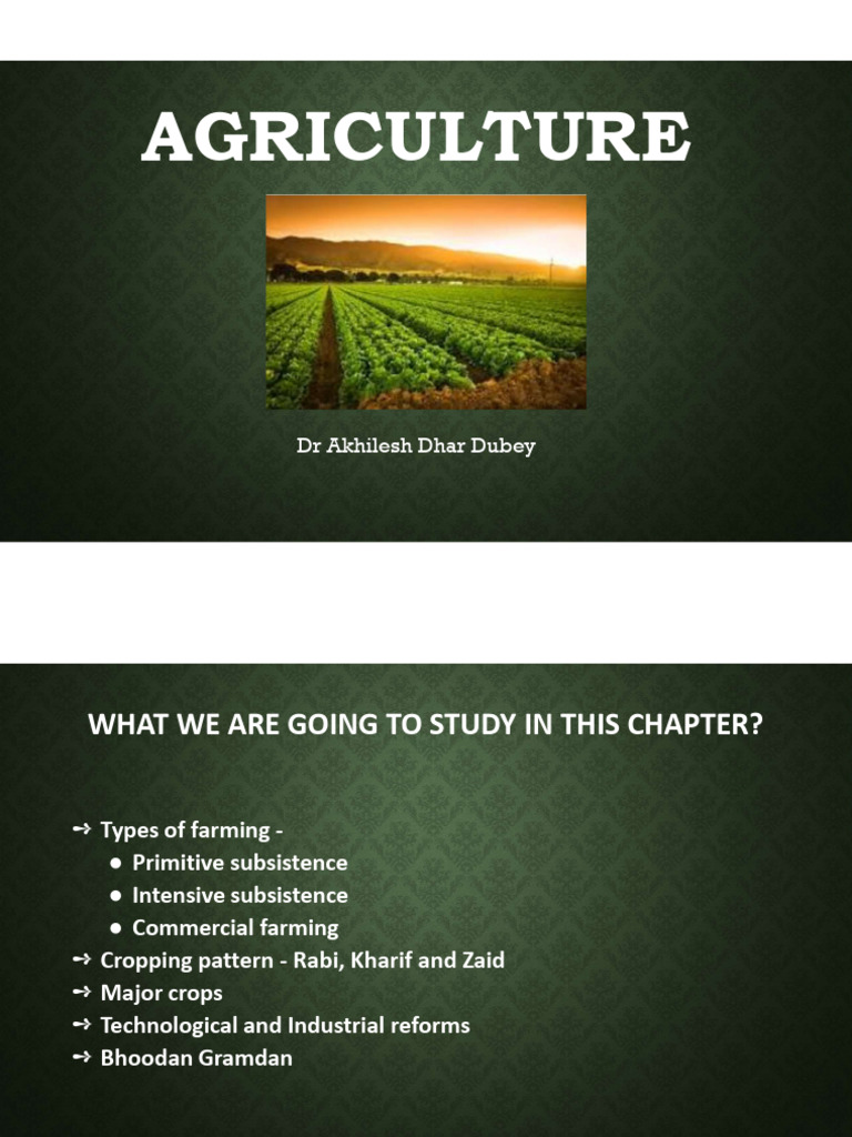 Agriculture | PDF