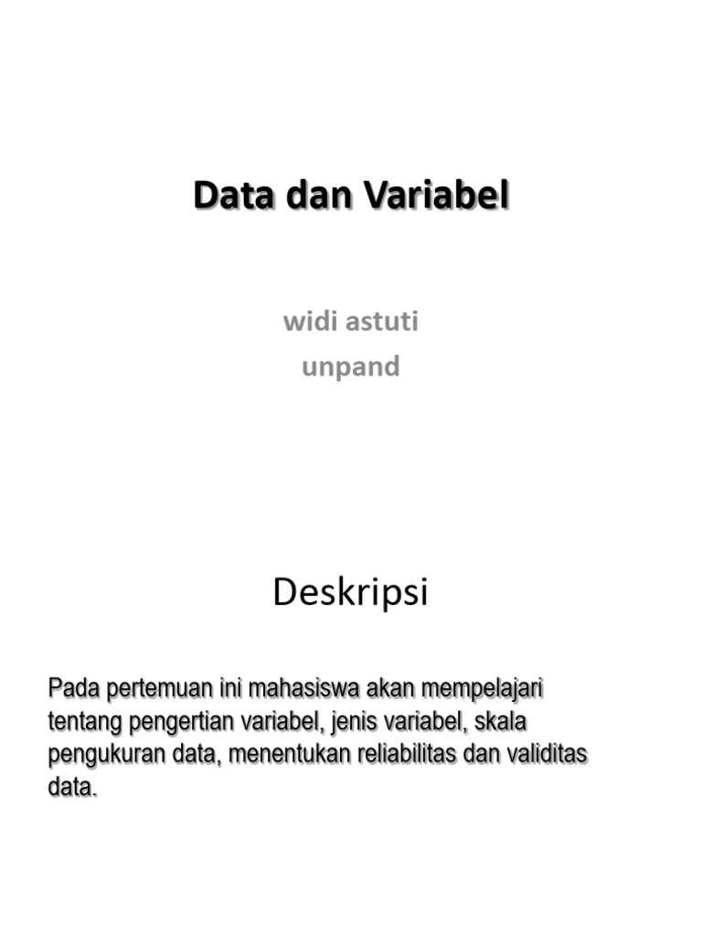 3 Data Dan Variabel-1 | PDF