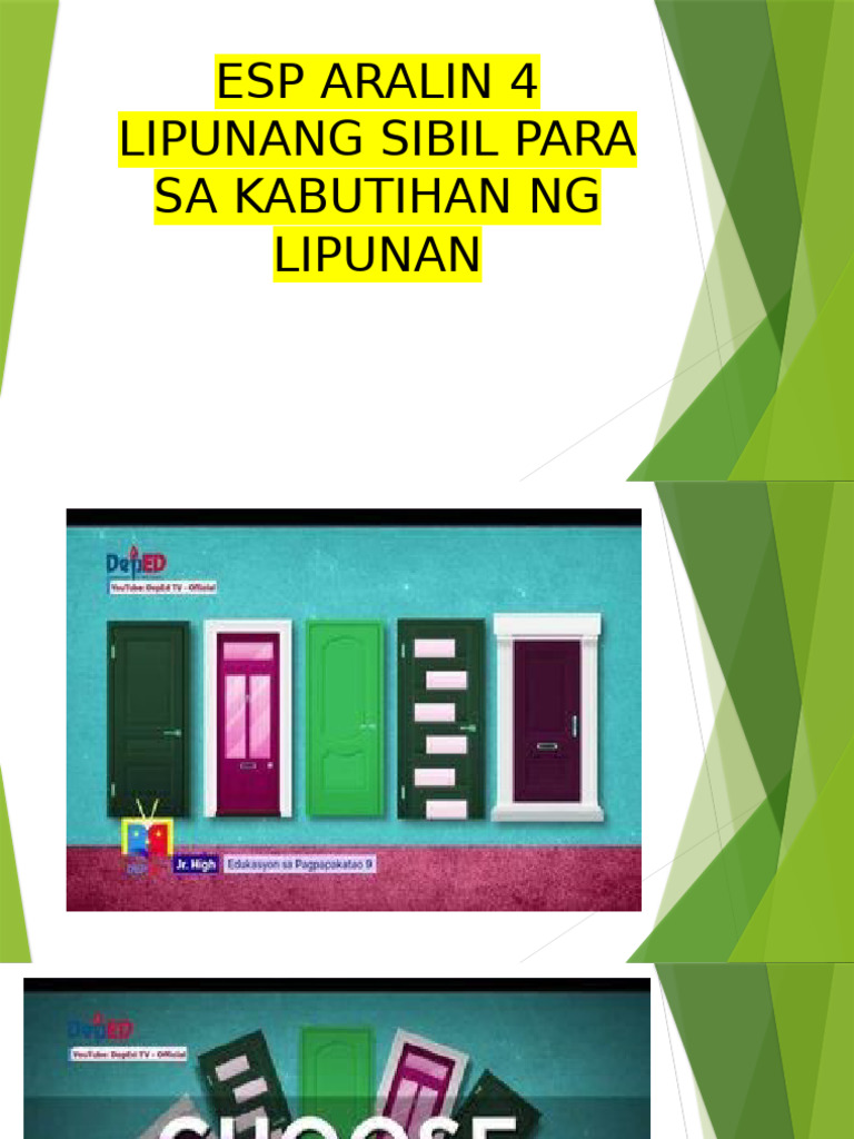 Esp Aralin 4 Powerpoint | PDF