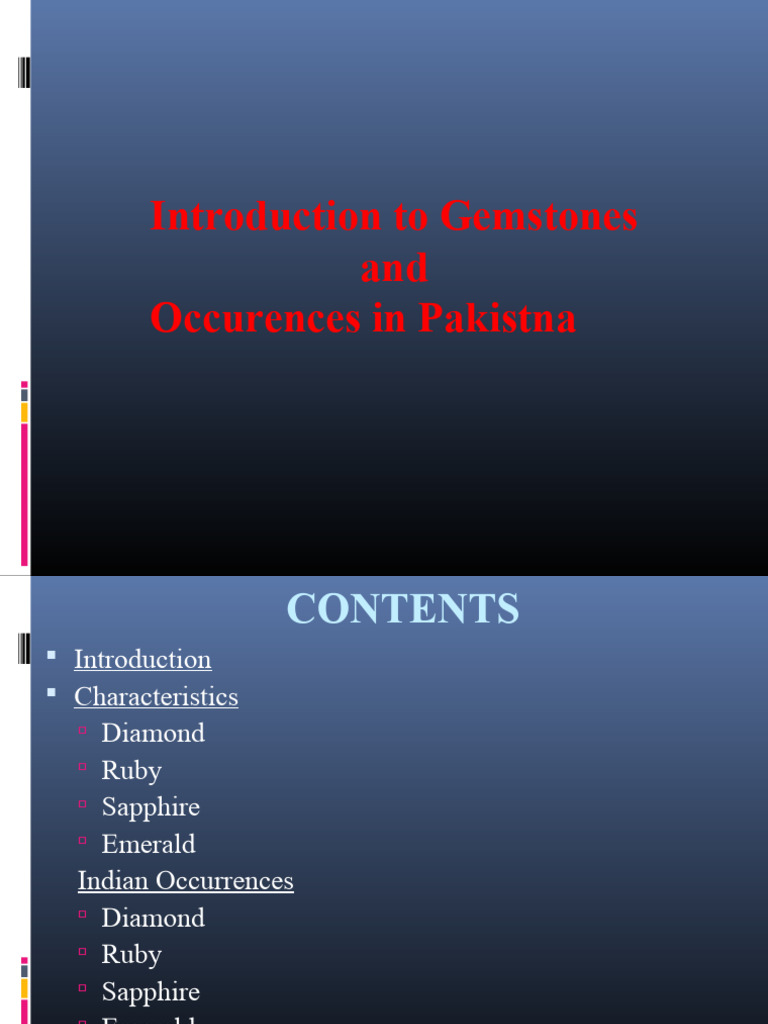 Introduction To Gemstones | PDF
