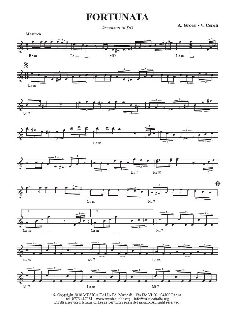 Alessio Grossi - Fortunata | PDF