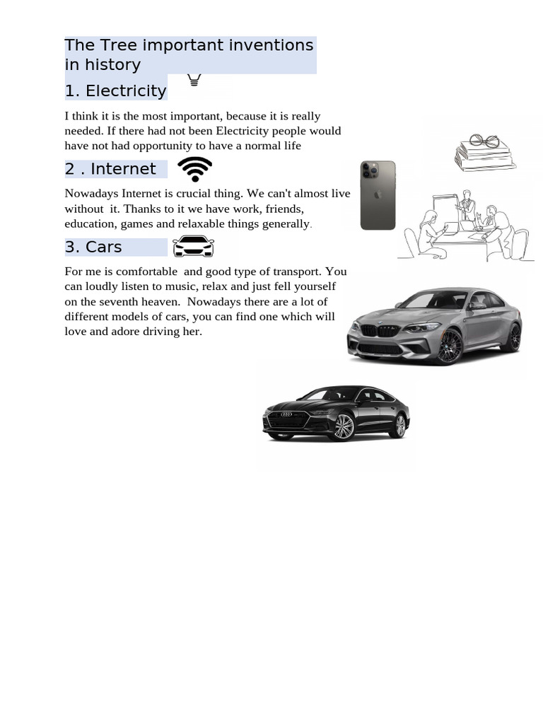 The Tree Important Inventions in History | PDF