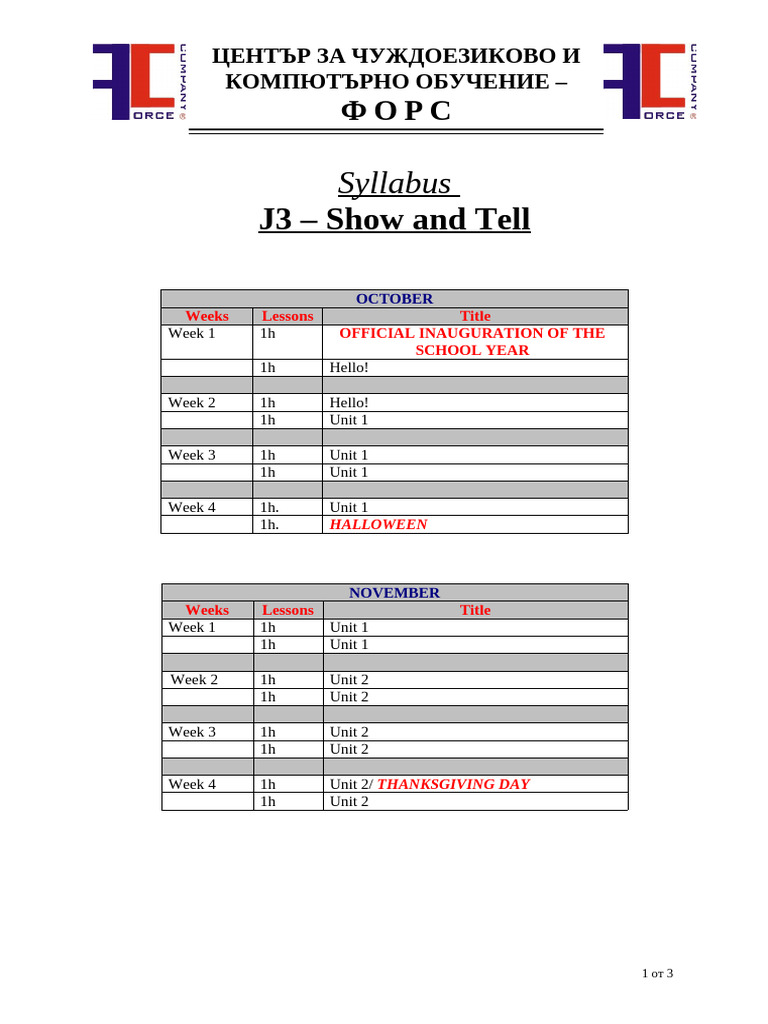 J3 - Show and Tell 1 | PDF