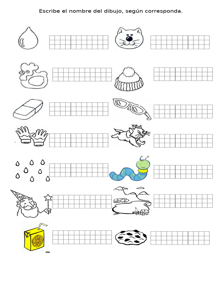 Actividades Ga Gue Gui Go Gu | PDF