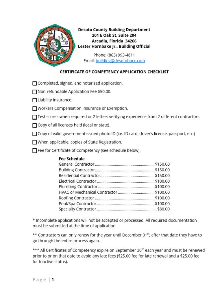 2024 Cert of Comp Application - Fillable(0) | PDF