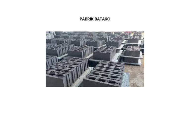 Pabrik Batako | PDF