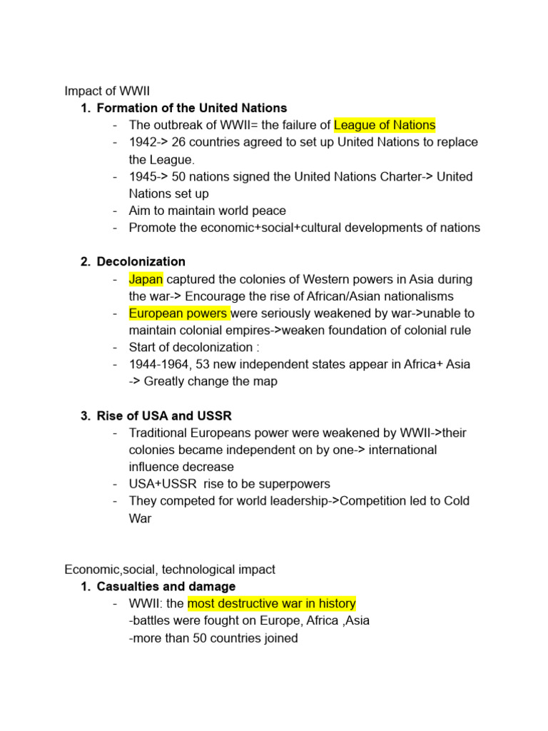 Impact of WWII-4 | PDF