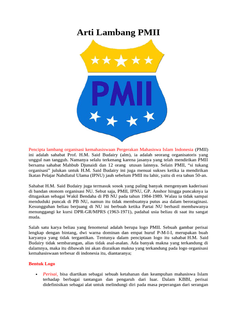Arti Lambang PMII | PDF
