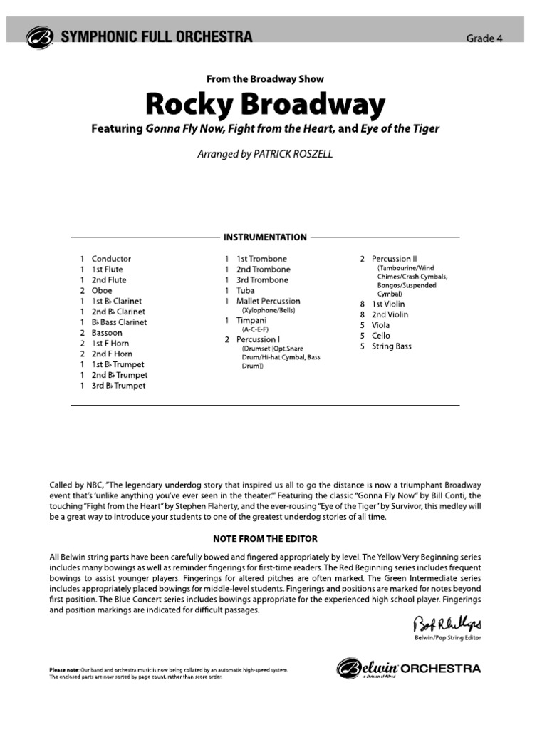 Rocky Broadway - Score | PDF