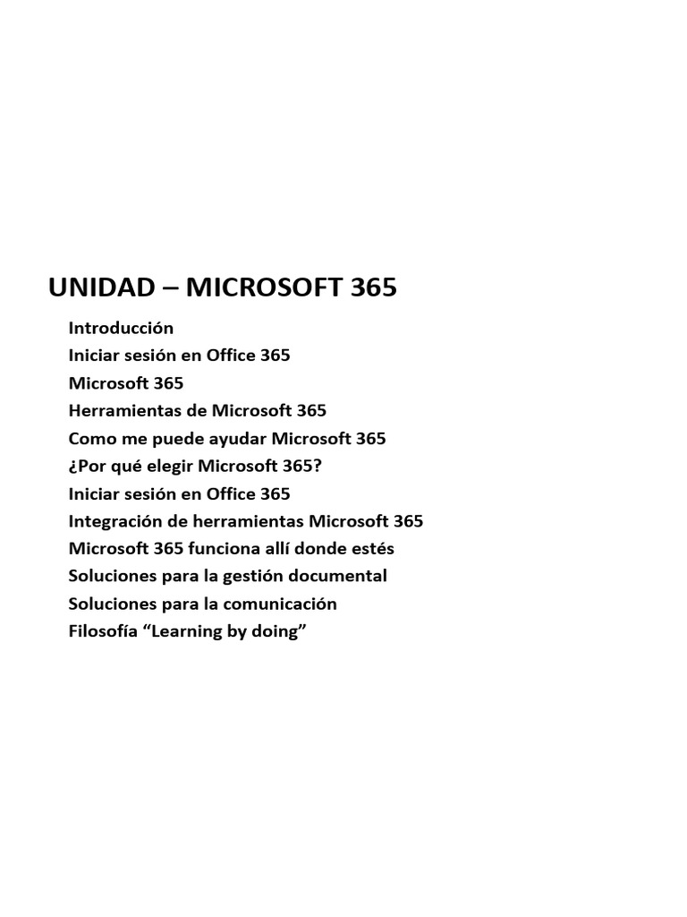 Documentacion Microsoft 365 | PDF | Microsoft | Computers