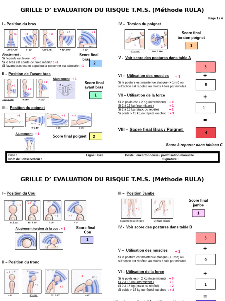 TMS Methode RULA | PDF