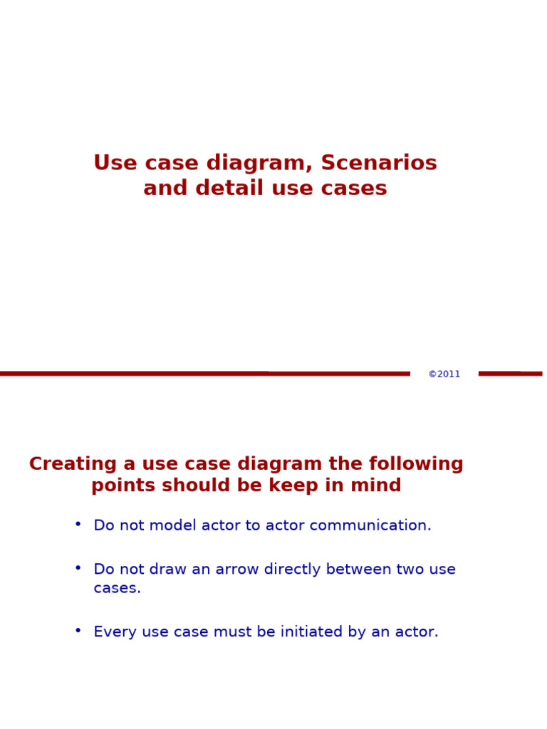 4 - Use Case Diagram, Scenarios and Detail Use Cases | PDF