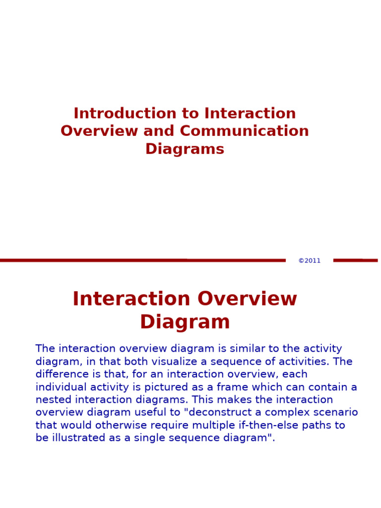14 - Interaction Overview and Communication Diagarams | PDF