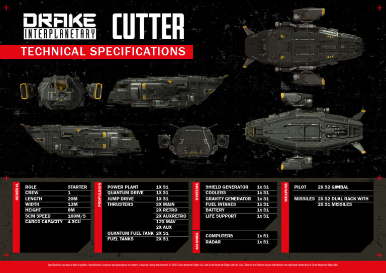 Drake Cutter Spec Sheet | PDF